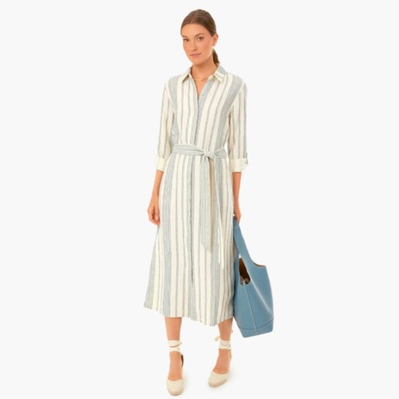 Faherty | Dresses | Faherty Cream Tidal Wave Dobby Dream Cotton Iris ...